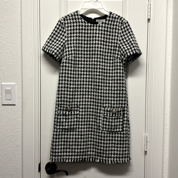 H&M | Dresses | Hm Black White Tweet Dress Hm Aline Shift Dress Us Xs ...